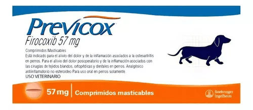 Previcox 57 Mg X 30 Comp. - Veterinaria Sebastian - Veterinaria Sebastián